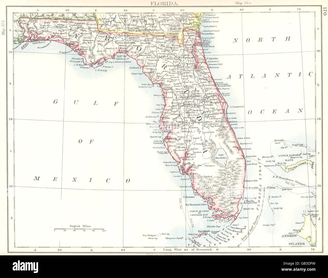 Florida state map immagini e fotografie stock ad alta risoluzione - Alamy