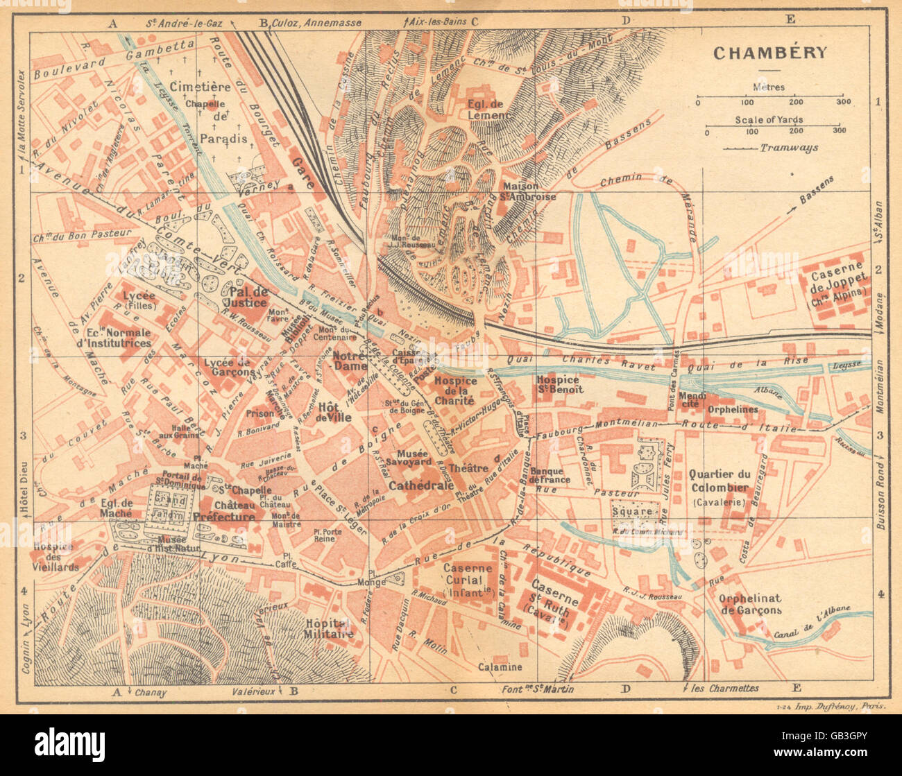 Mappa di chambery immagini e fotografie stock ad alta risoluzione - Alamy