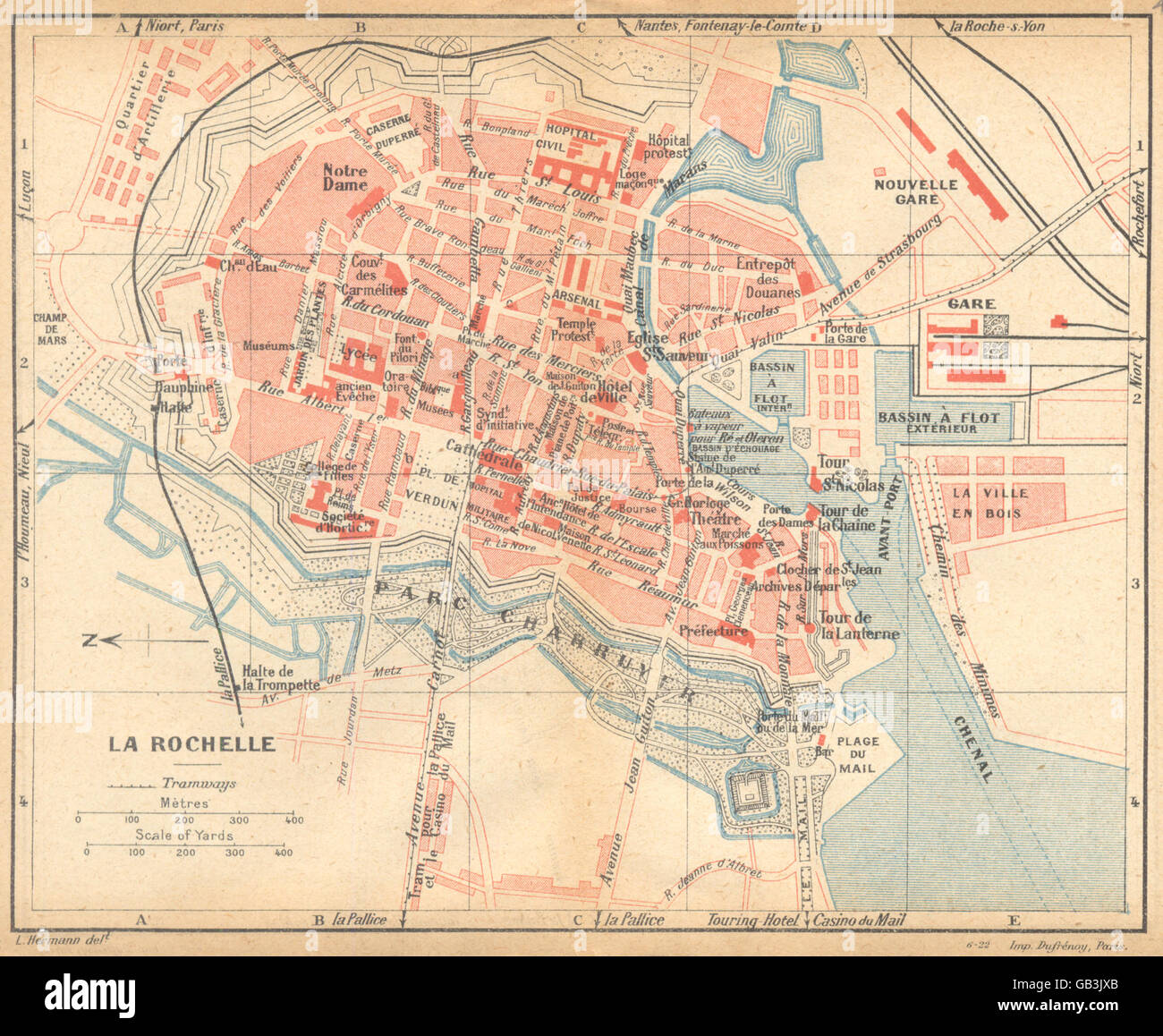 Mappa di la rochelle immagini e fotografie stock ad alta risoluzione ...
