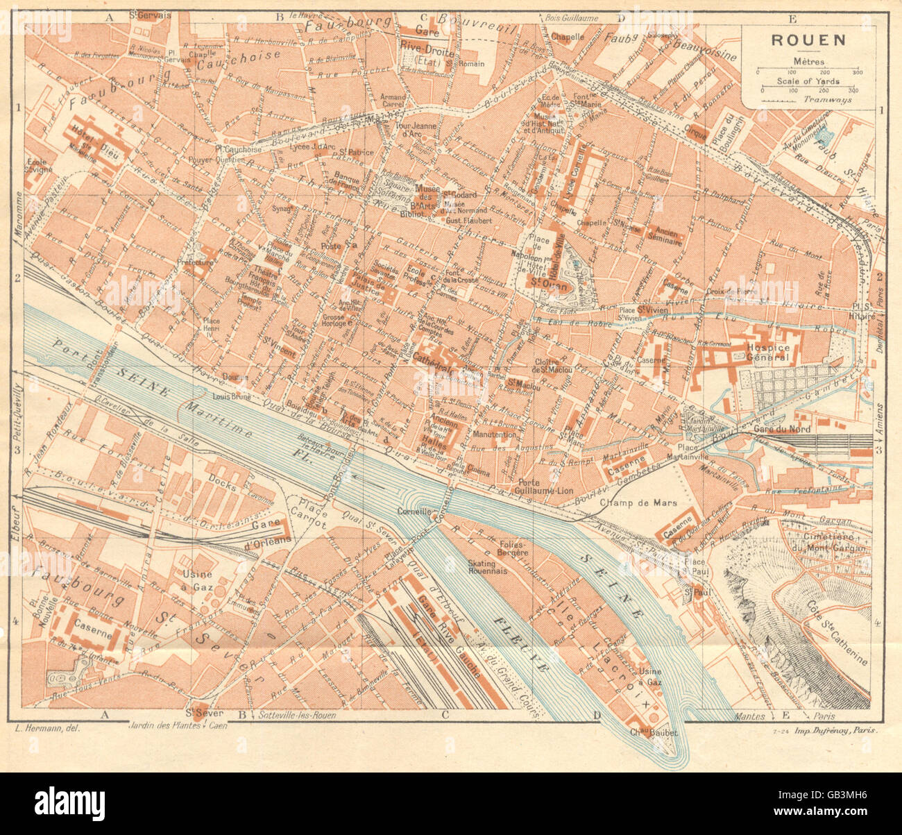 Mappa di rouen immagini e fotografie stock ad alta risoluzione - Alamy