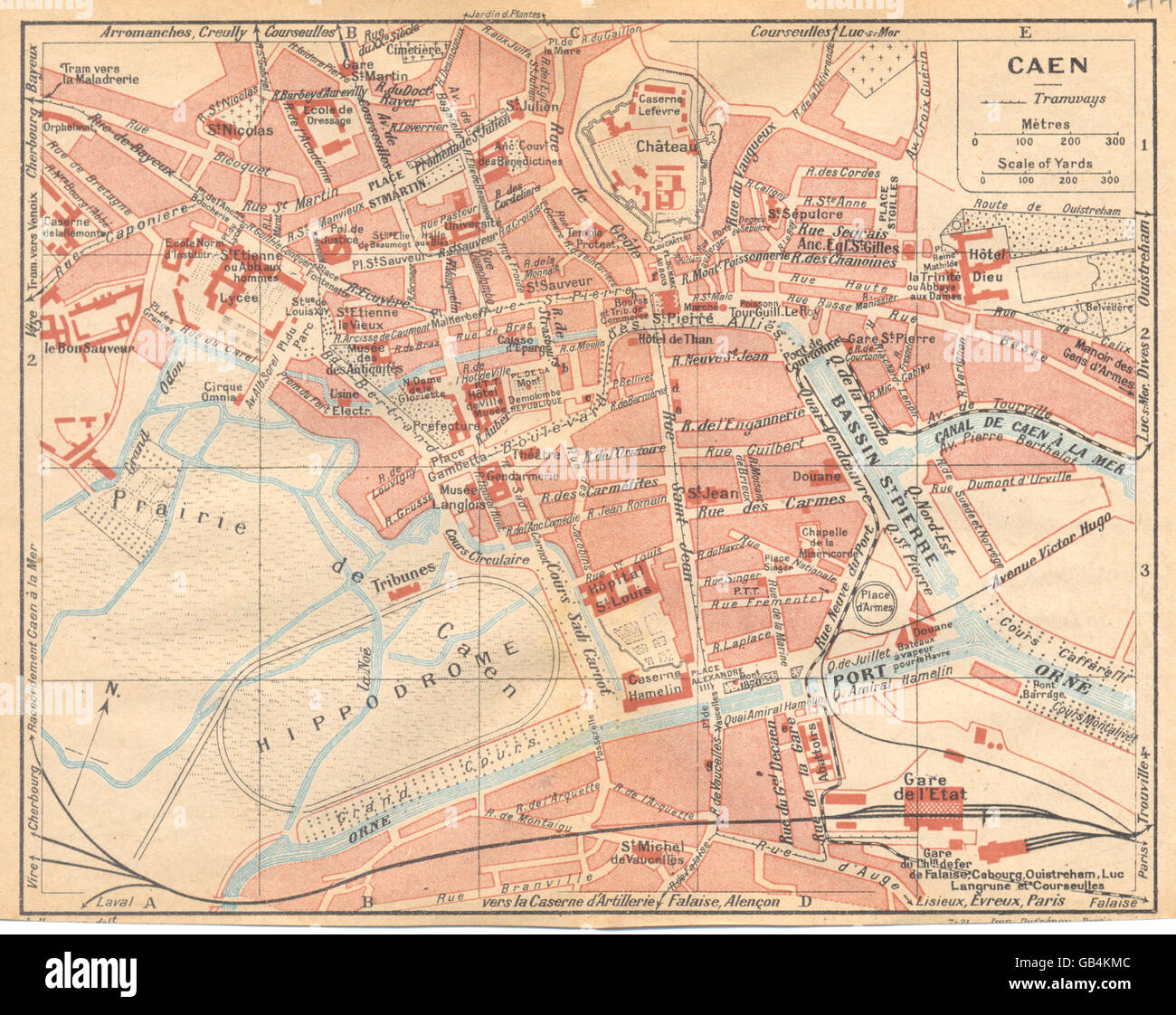 Mappa di caen immagini e fotografie stock ad alta risoluzione - Alamy