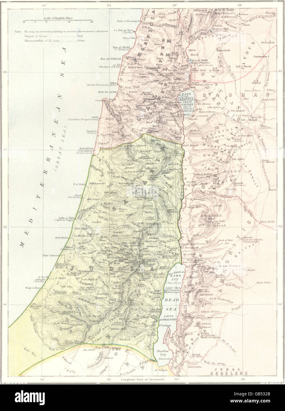 Israele - Palestina. La Samaria Giudea Galilea. La britannica 9a ...