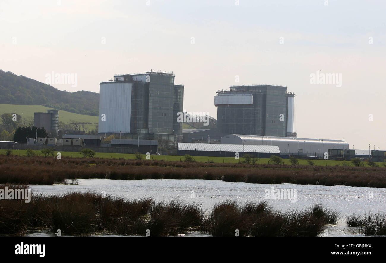 Una visione generale della centrale nucleare di hunterston b immagini e ...