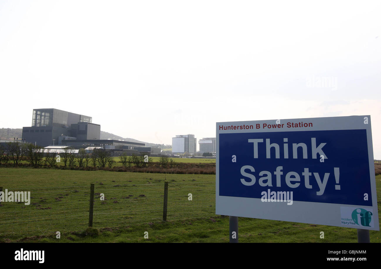 Una visione generale della centrale nucleare di hunterston b immagini e ...