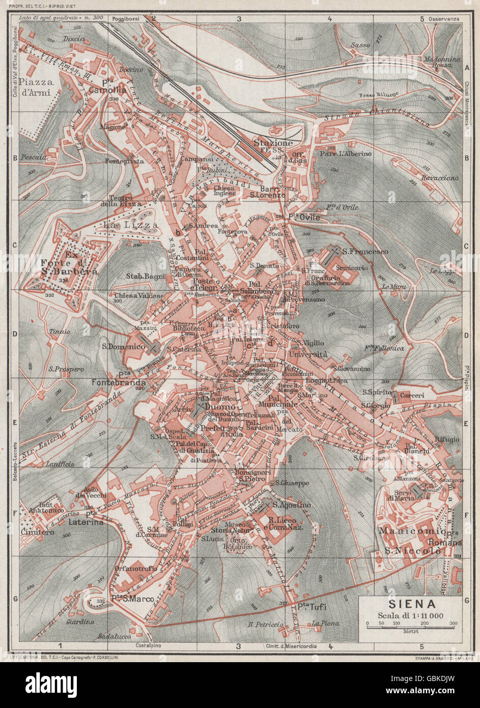 Mappa di siena immagini e fotografie stock ad alta risoluzione - Alamy