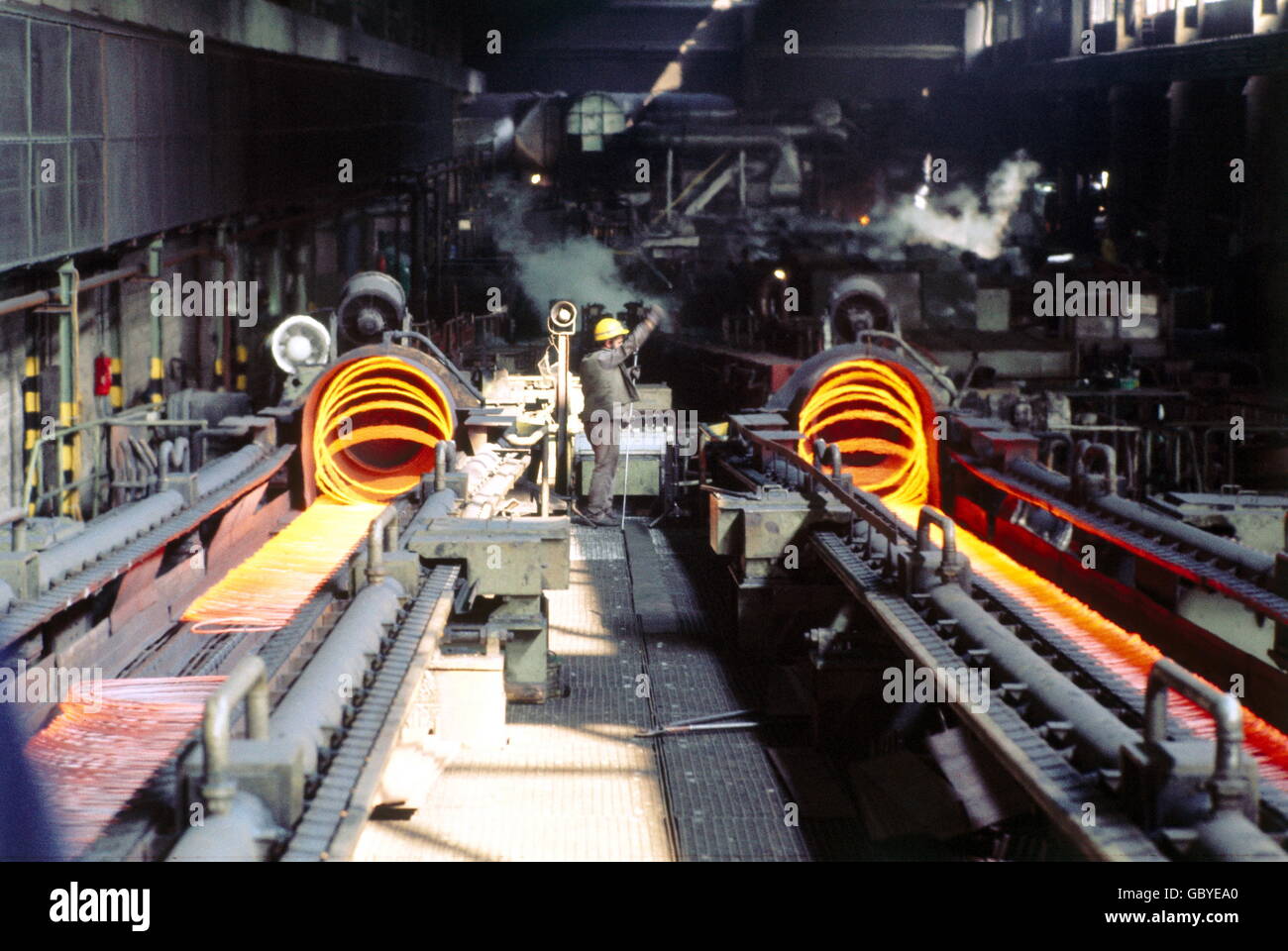 Industria, industria del metallo, acciaio, acciaio di Amburgo, vista ...