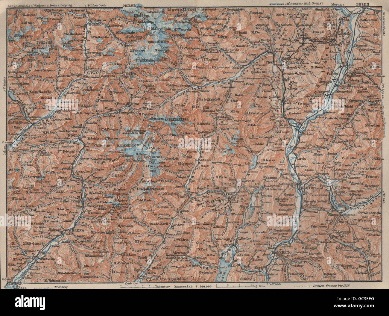 Bolzano map immagini e fotografie stock ad alta risoluzione - Alamy