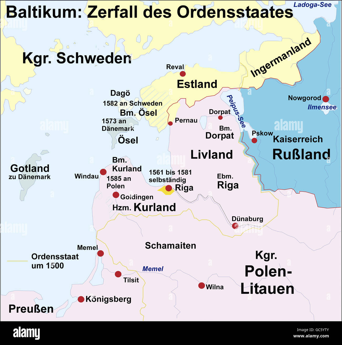 Mappa di konigsberg immagini e fotografie stock ad alta risoluzione - Alamy