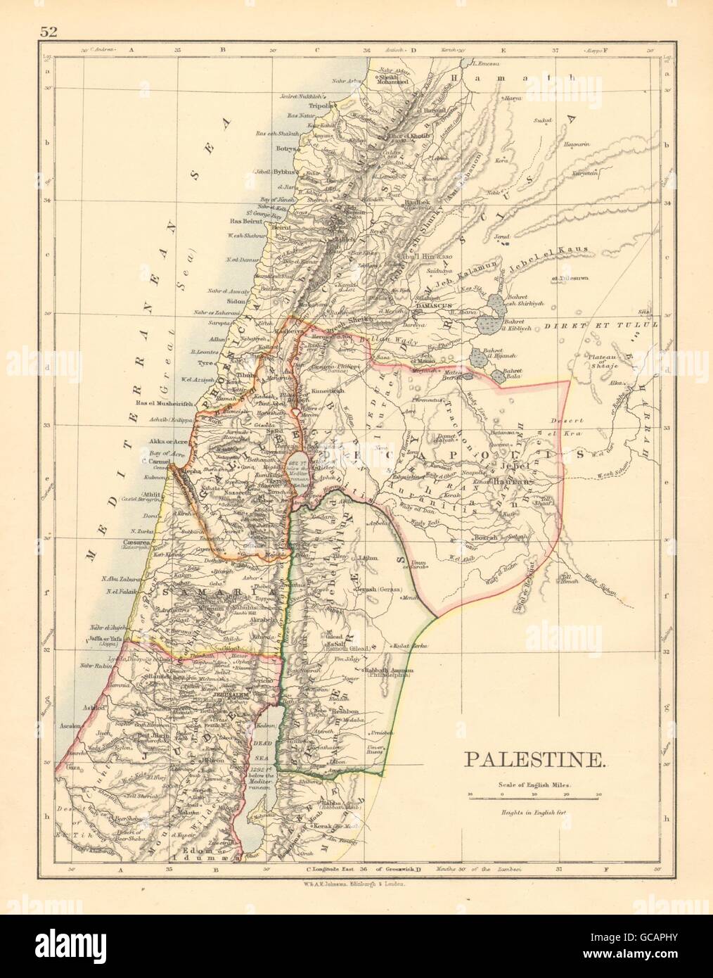 La Palestina. La Galilea Samaria Giudea Perea Phoenicia Decapoli ...