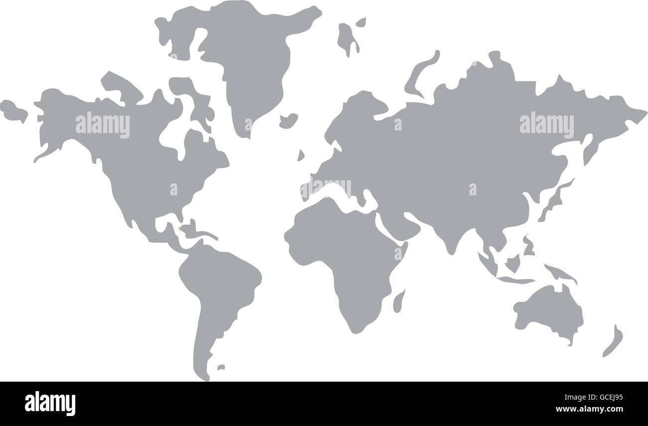 Mappa mondo mondo icona di messa a terra Immagine e Vettoriale - Alamy