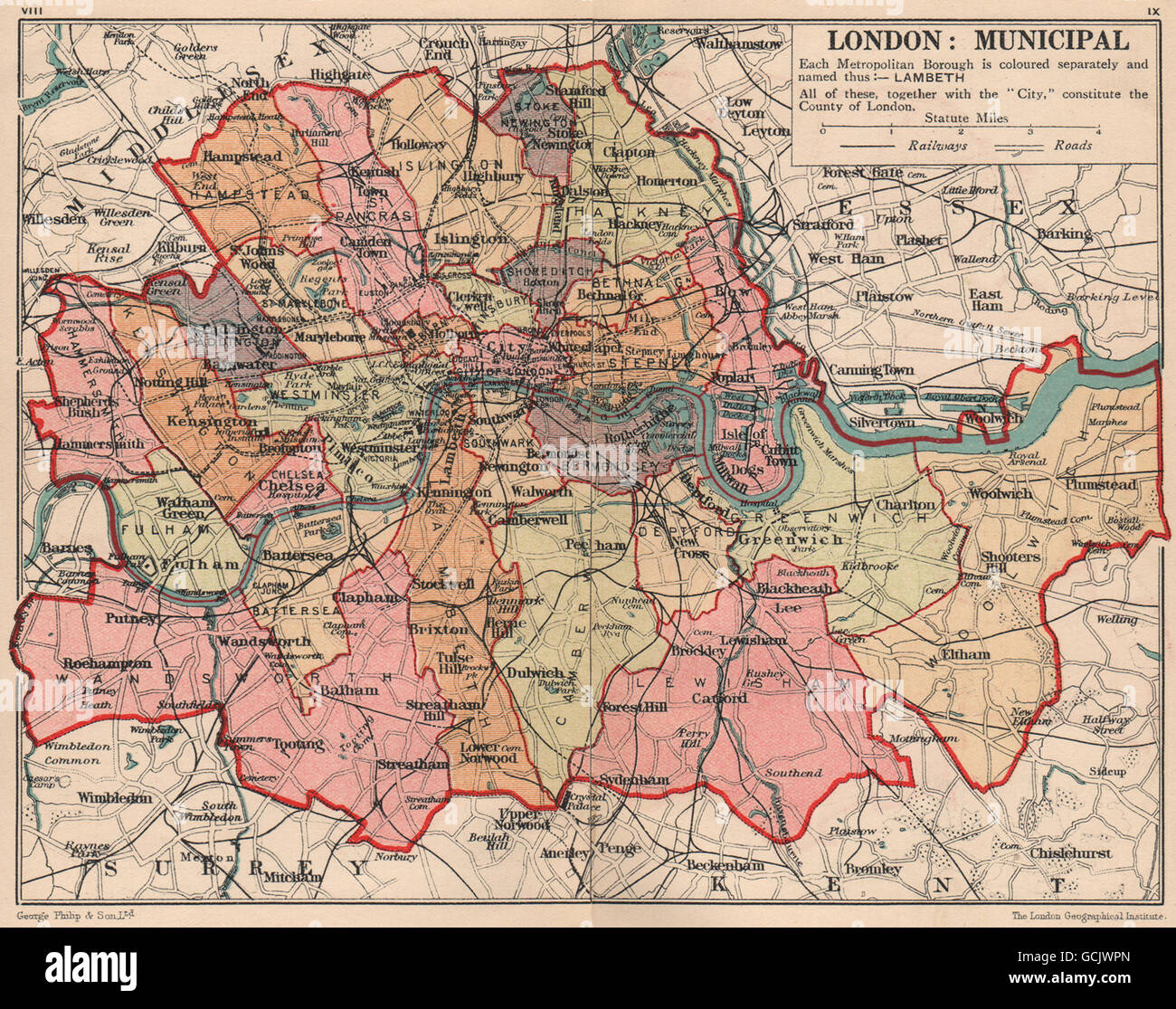 Map of london boroughs immagini e fotografie stock ad alta risoluzione ...