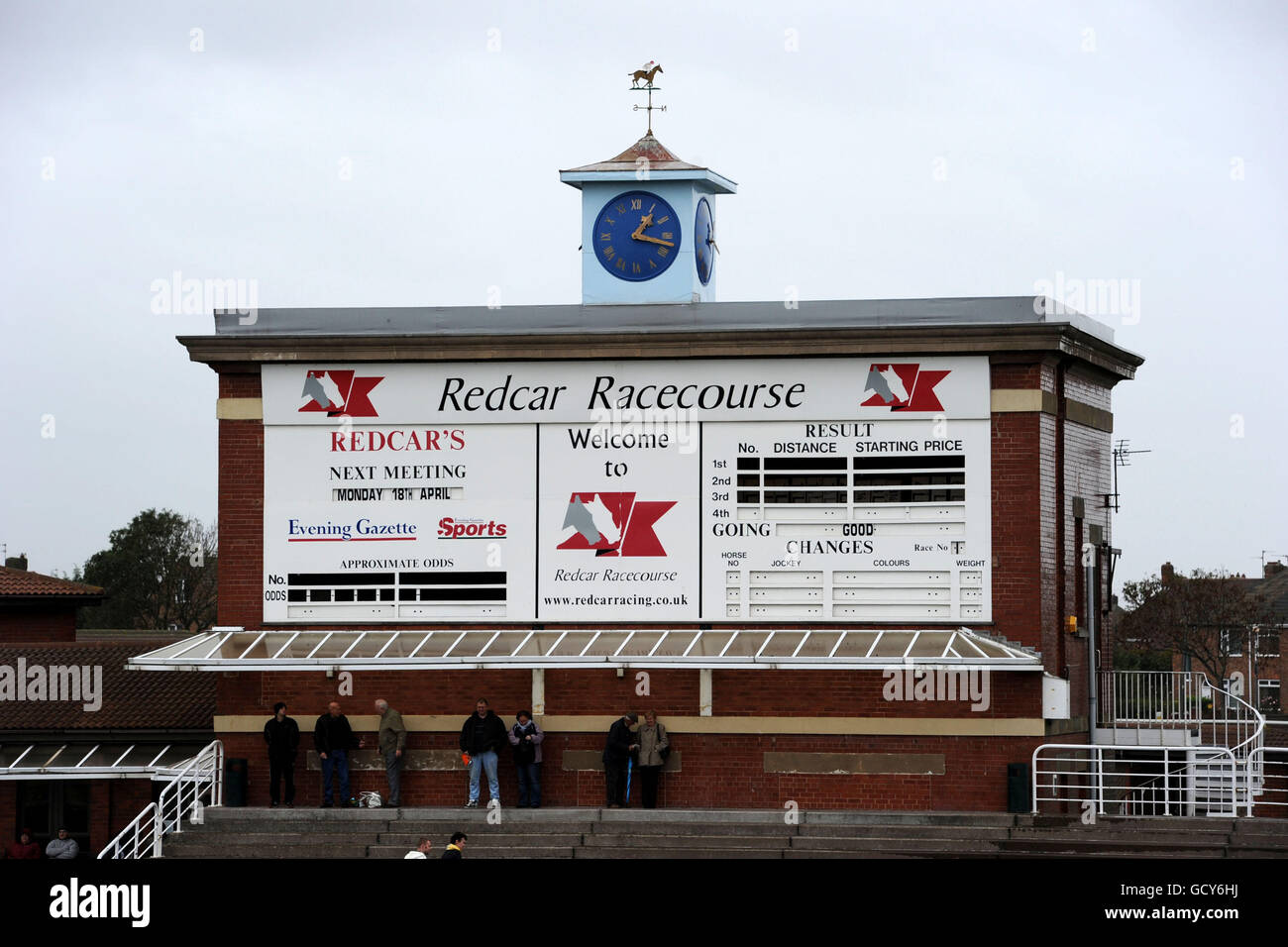 Benvenuto all'ippodromo della redcar immagini e fotografie stock ad ...