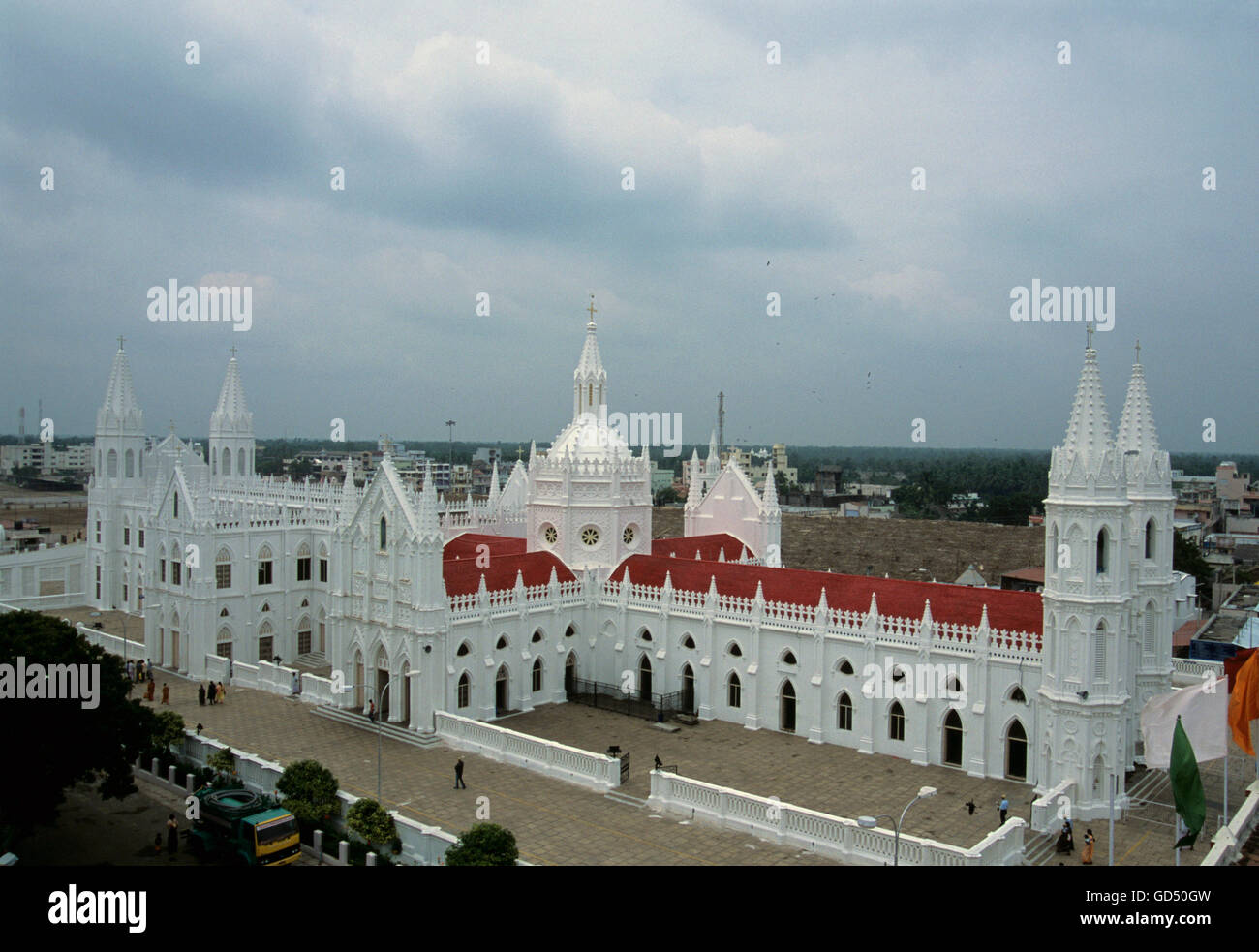 Church velankanni tamil nadu india immagini e fotografie stock ad alta ...