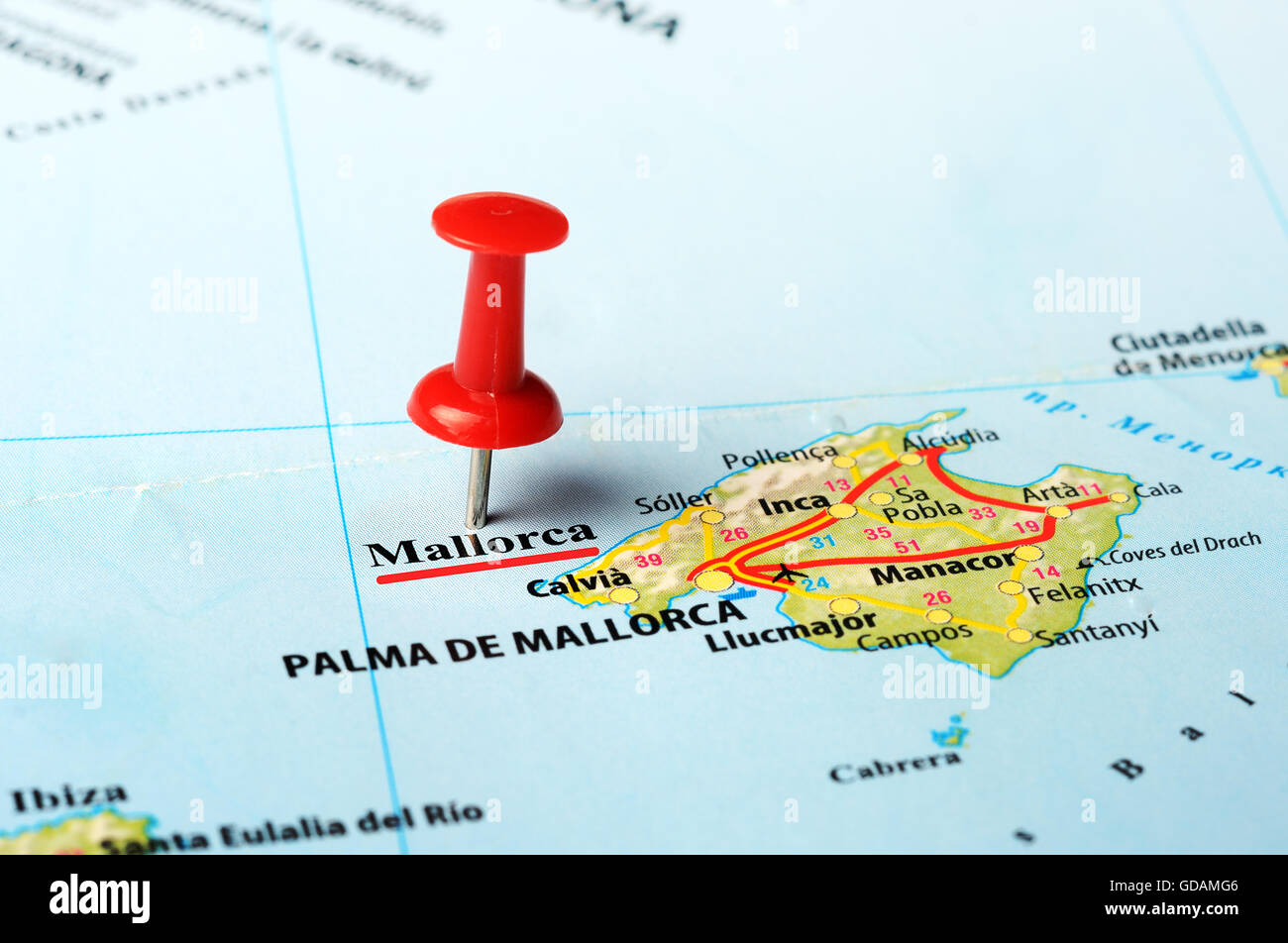 Mappa di palma di maiorca immagini e fotografie stock ad alta ...