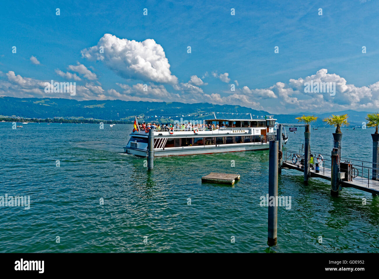Il lago di Costanza,Bodensee,pier,nave,viaggio di andata e ritorno Foto ...