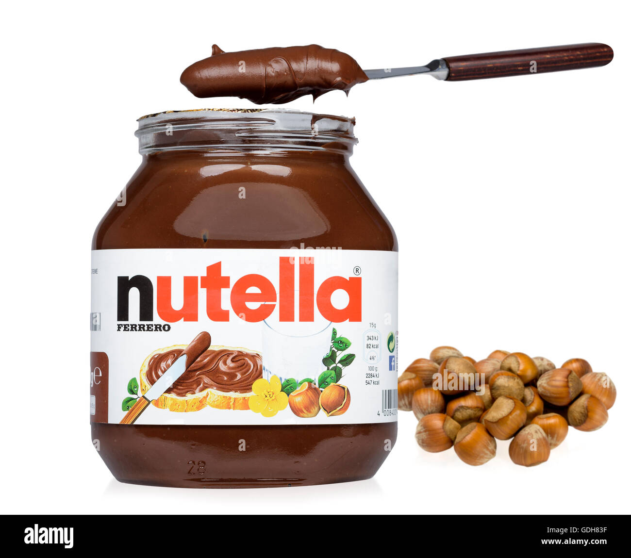 Barattolo Di Nutella Tagliato Immagini e Fotos Stock - Alamy