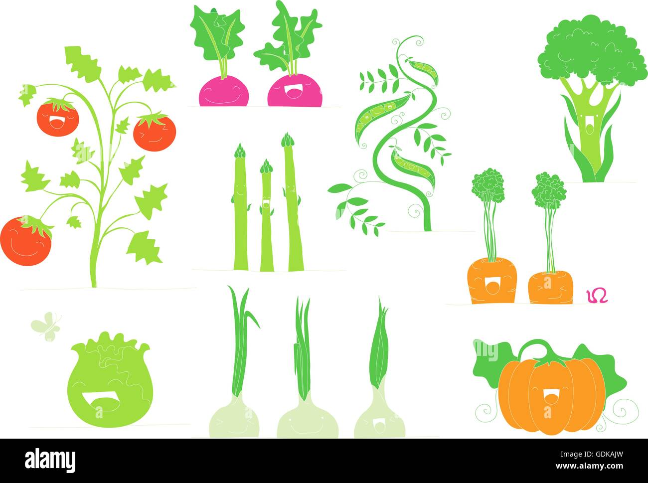Verdure cartoon immagini e fotografie stock ad alta risoluzione - Alamy