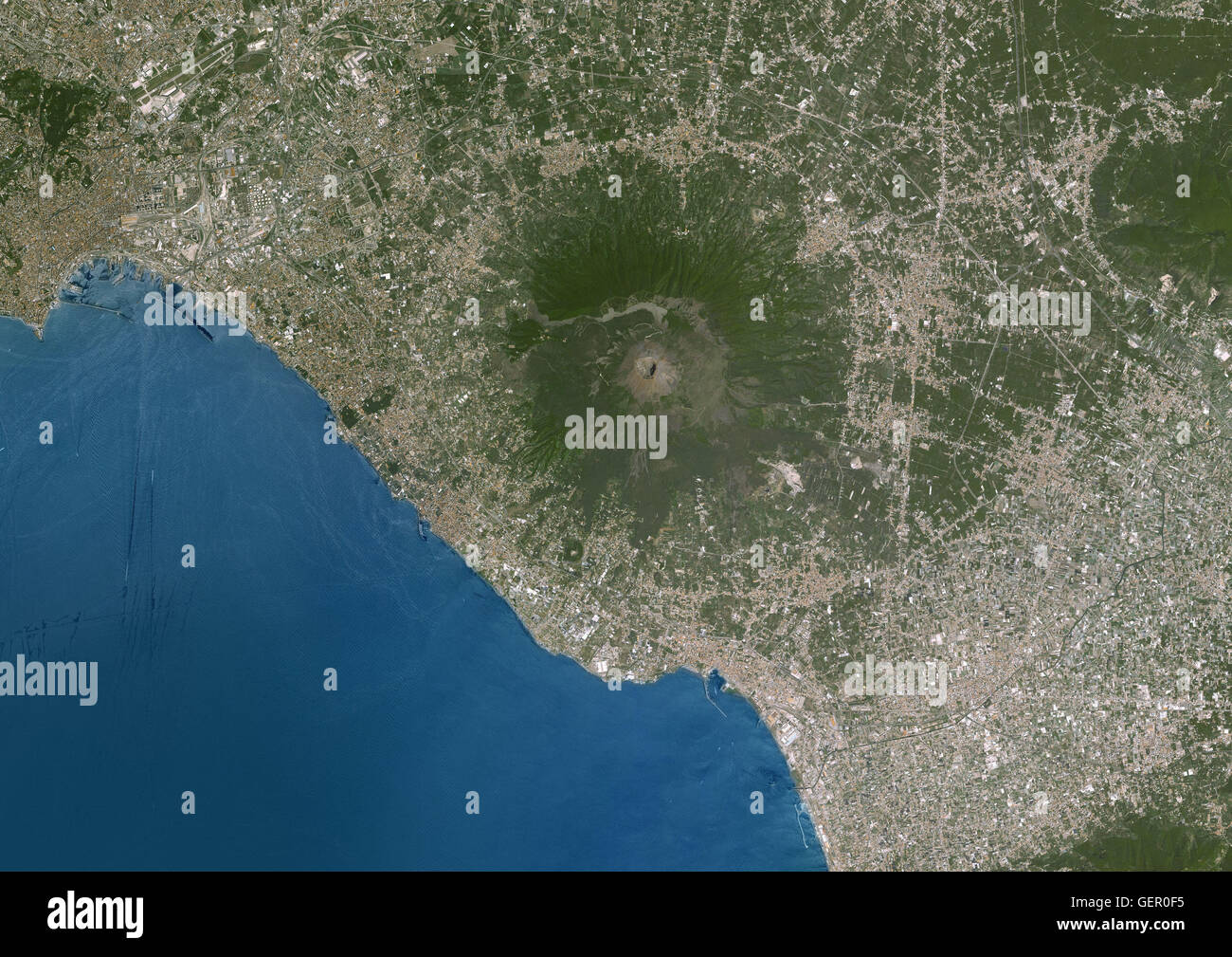 Satellite view mount vesuvius immagini e fotografie stock ad alta ...