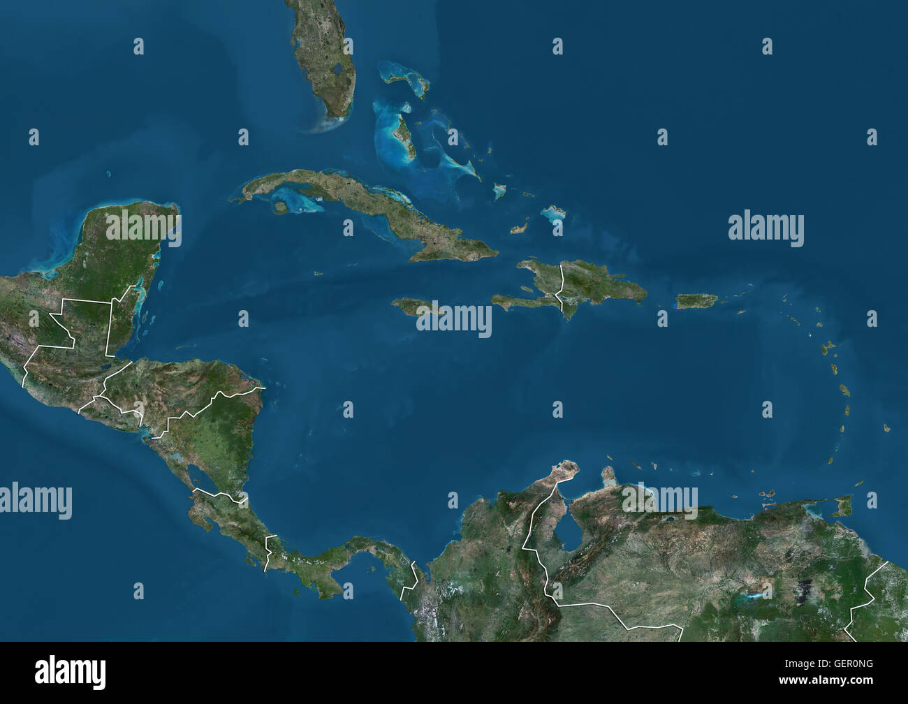 Caraibi map immagini e fotografie stock ad alta risoluzione - Alamy