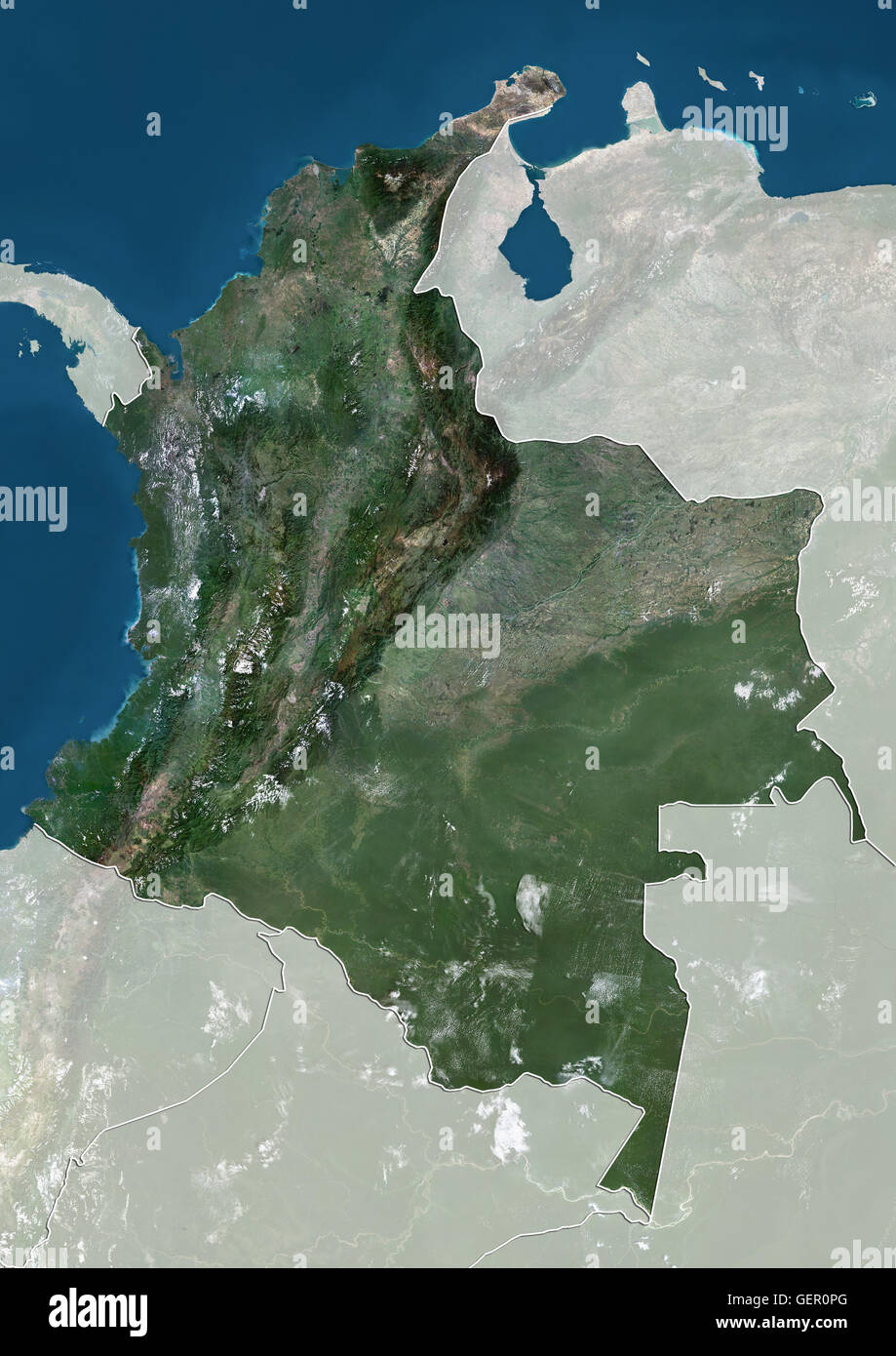 Mapa geografico de colombia immagini e fotografie stock ad alta ...