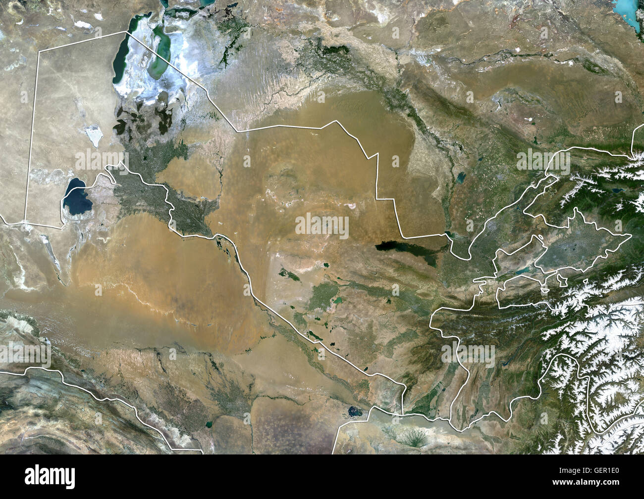 Mappa dell'uzbekistan immagini e fotografie stock ad alta risoluzione ...