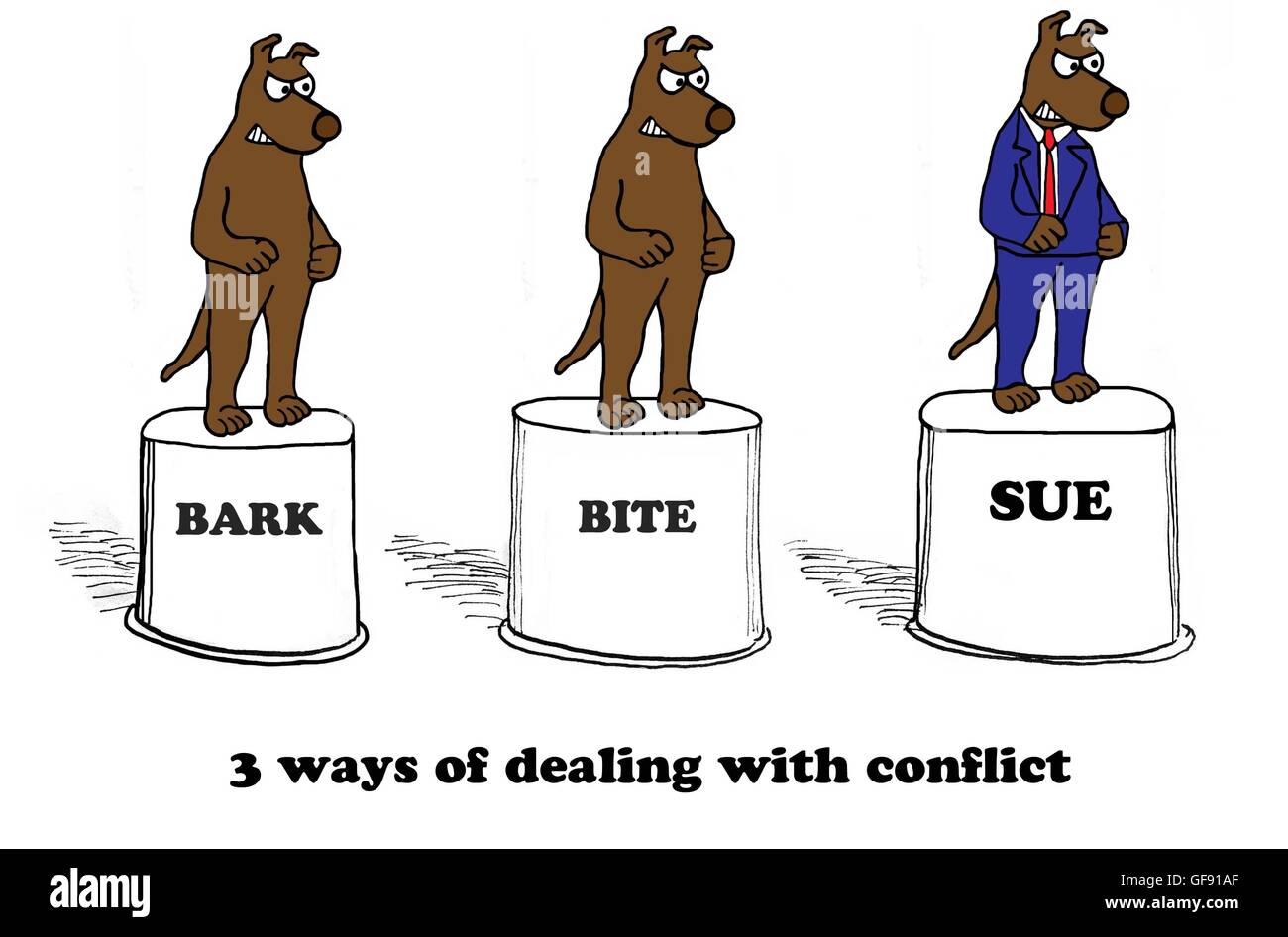 Cartoni per la risoluzione dei conflitti immagini e fotografie stock ad ...