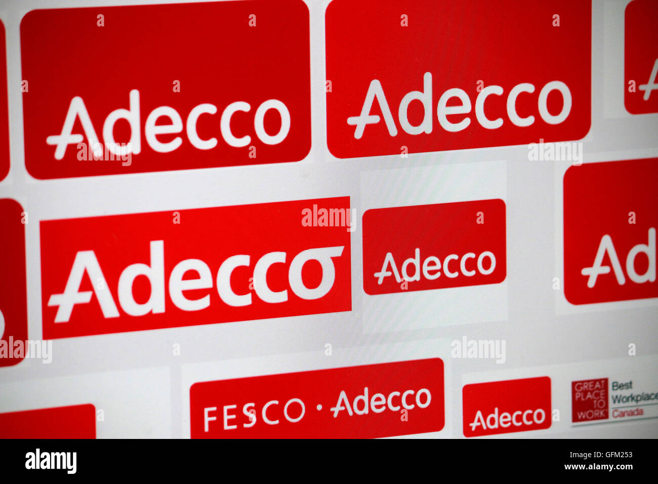 The logo of adecco immagini e fotografie stock ad alta risoluzione - Alamy