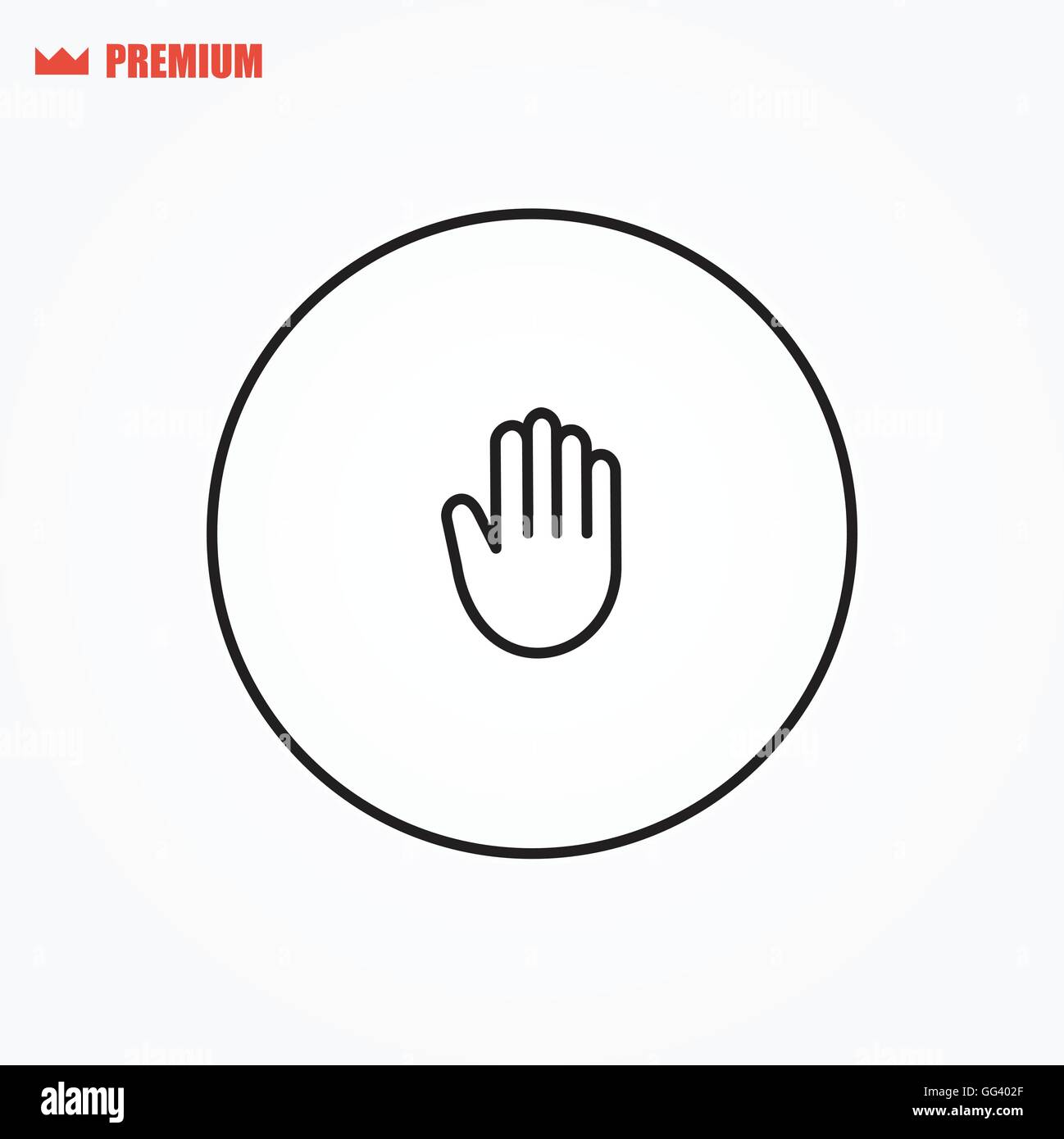 Stop hand vector vectors immagini e fotografie stock ad alta ...