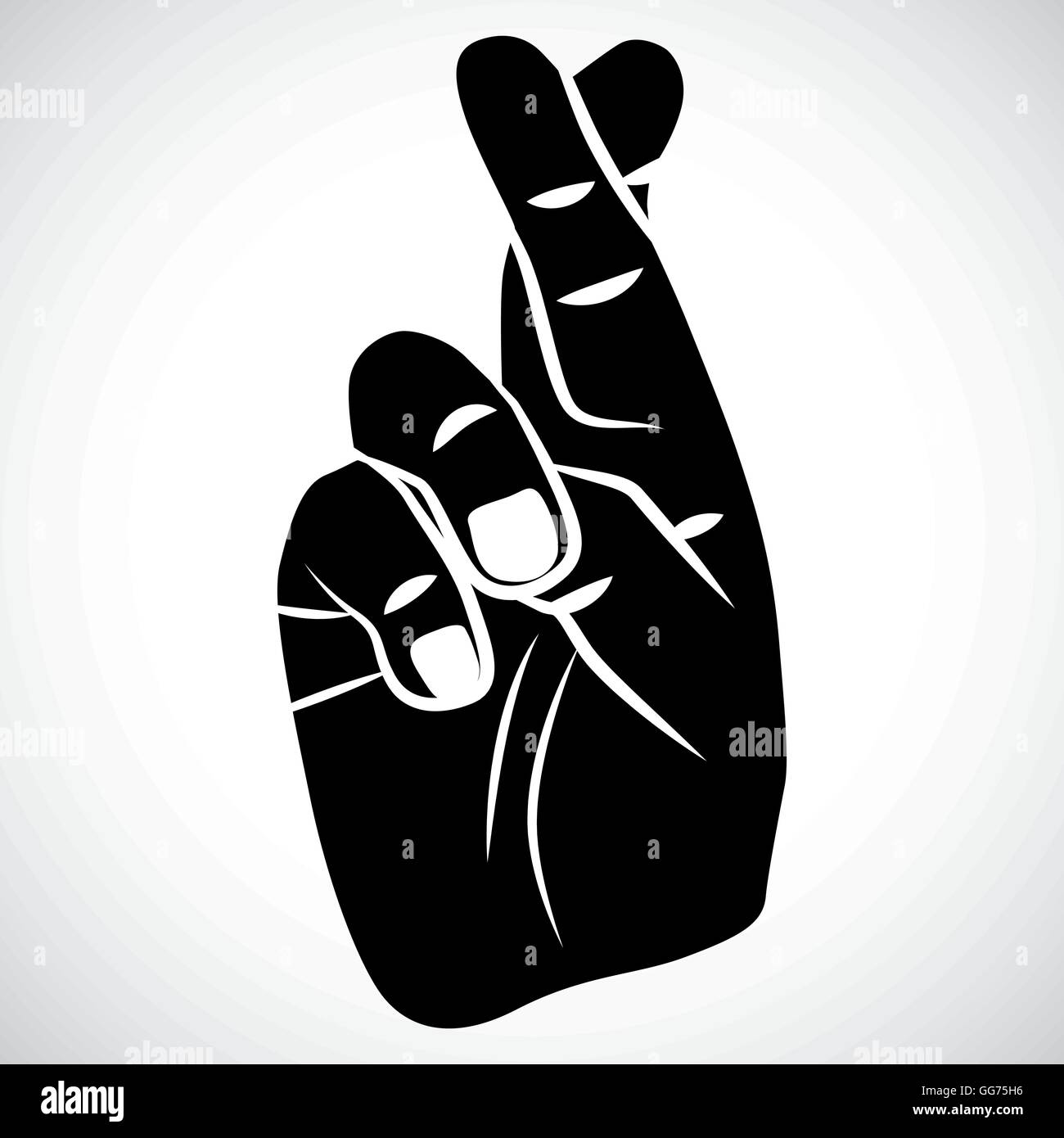 Dita incrociate logo Immagini Vettoriali Stock - Alamy