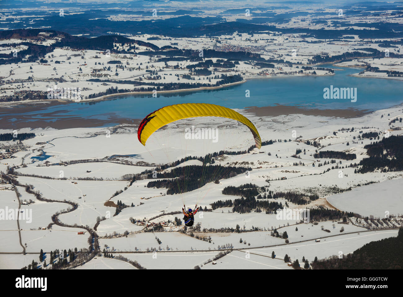 Geografia / viaggi, in Germania, in Baviera, panorama dal massiccio ...