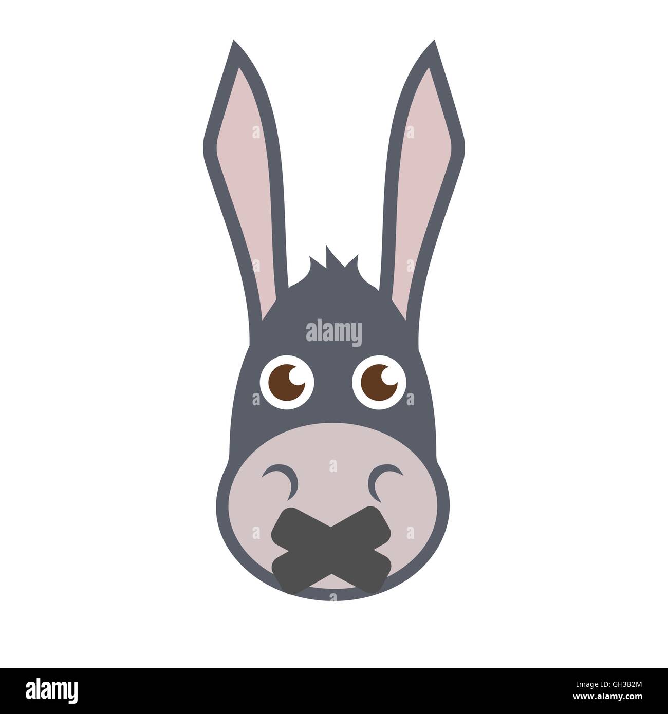 Donkey mouth Immagini Vettoriali Stock - Alamy