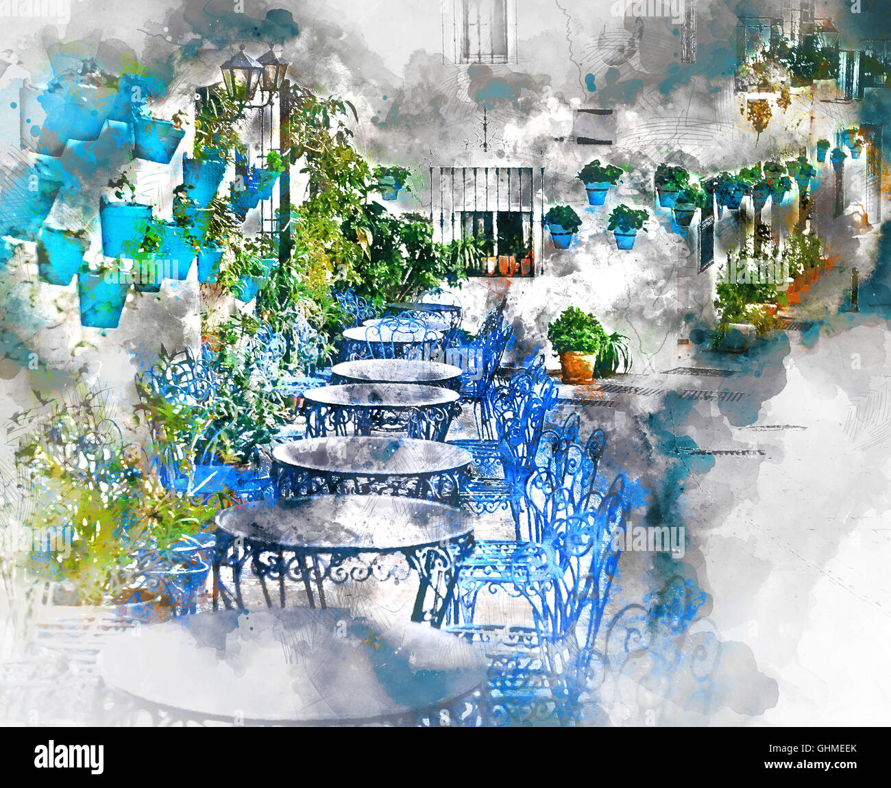 Watercolor painting immagini e fotografie stock ad alta risoluzione - Alamy