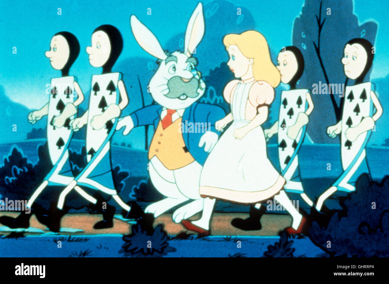 ALICE IM WUNDERLAND- Alice, Märzhase, der Zeremoniemeister der Königin ...