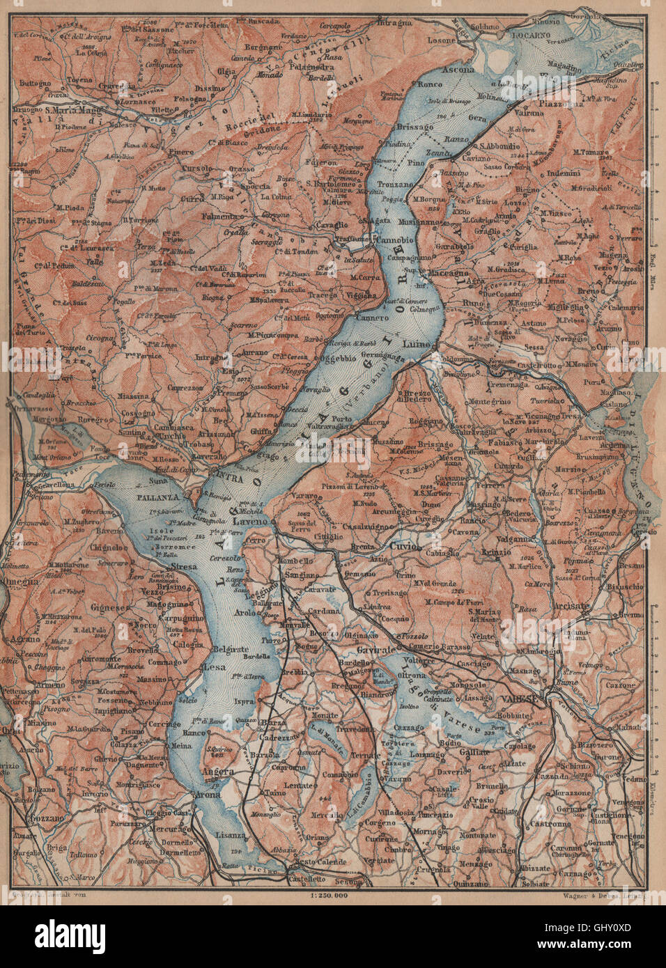 Lago d'orta map immagini e fotografie stock ad alta risoluzione - Alamy
