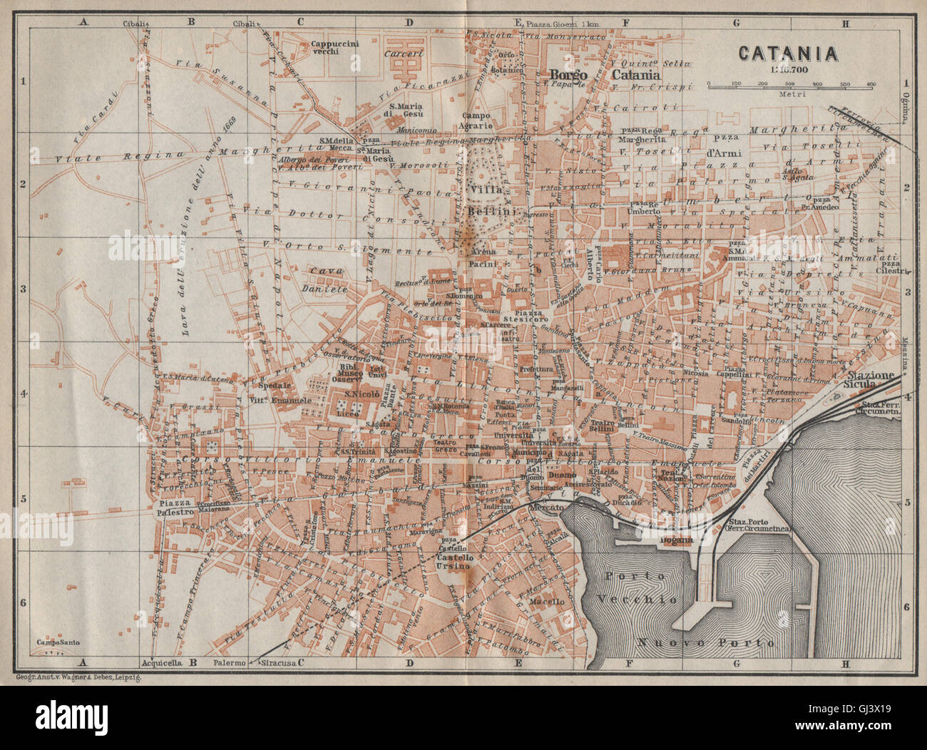 Catania map immagini e fotografie stock ad alta risoluzione - Alamy
