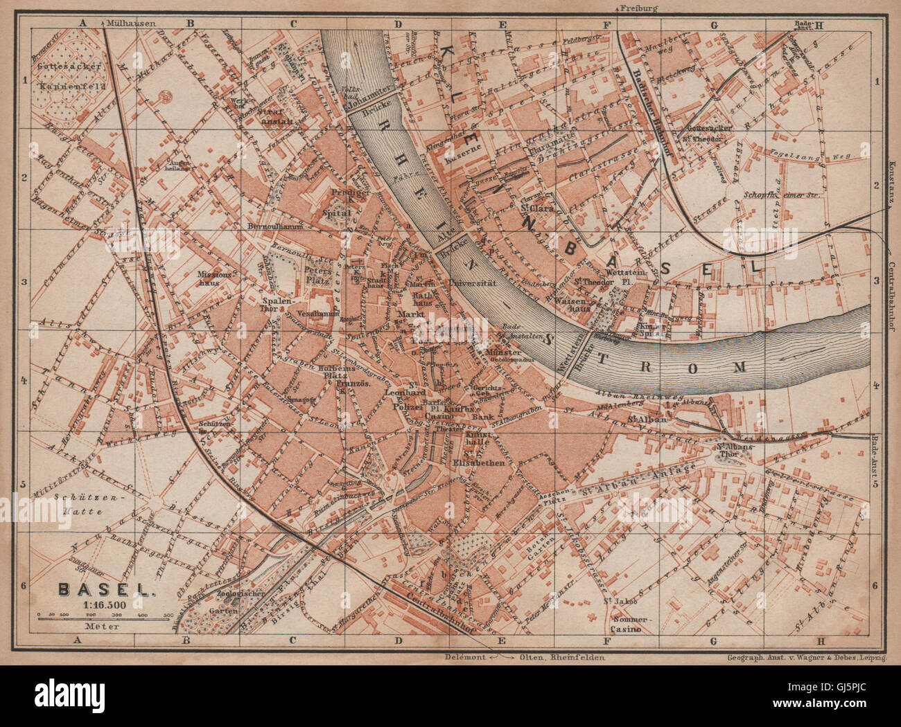 Antica mappa di basilea immagini e fotografie stock ad alta risoluzione ...