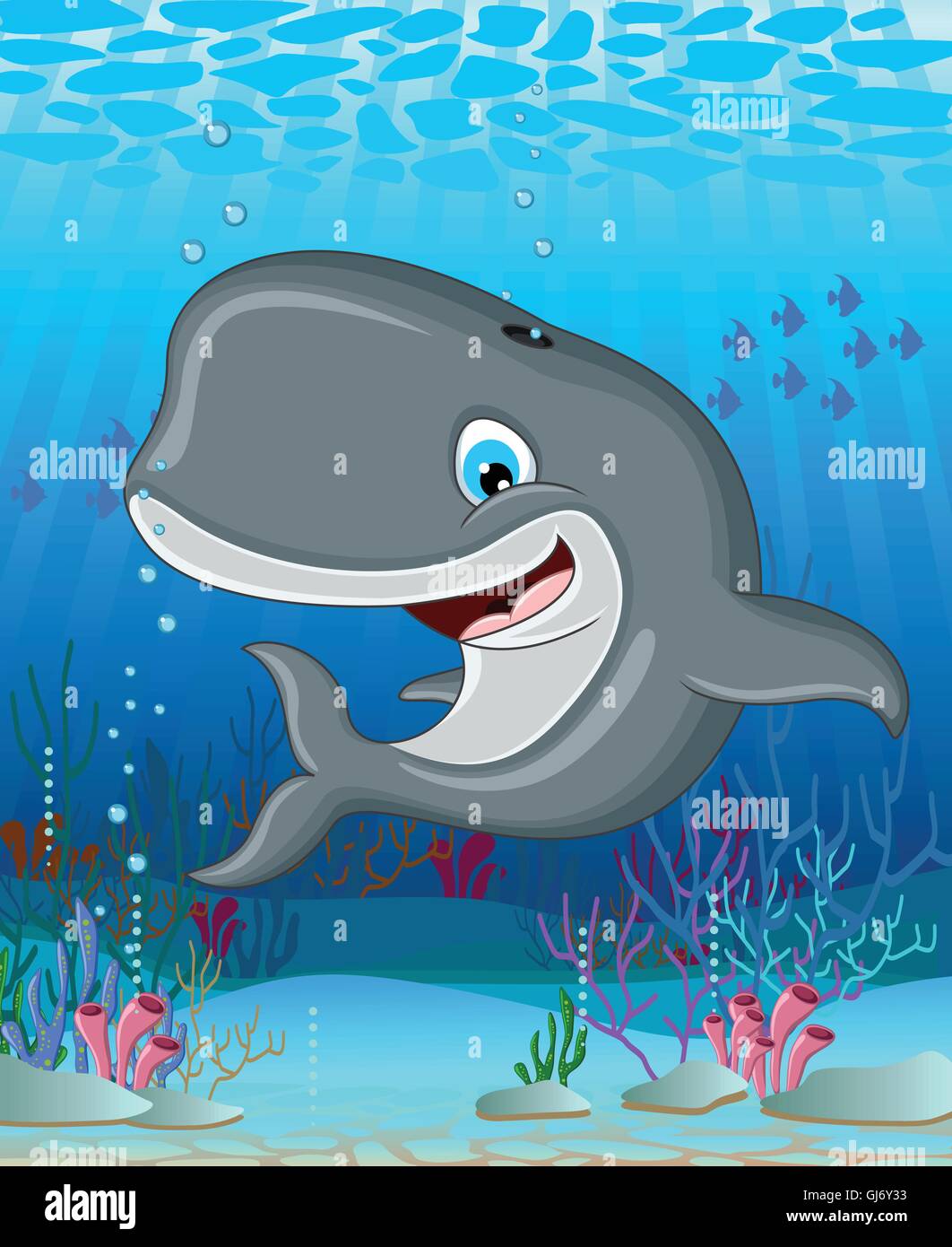 Arte delle balene Immagini Vettoriali Stock - Alamy