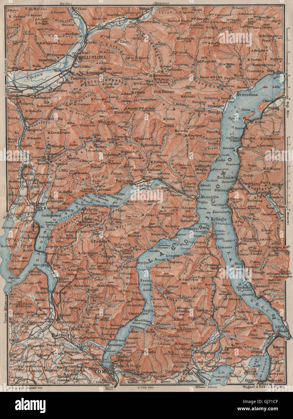 Lago como map immagini e fotografie stock ad alta risoluzione - Alamy