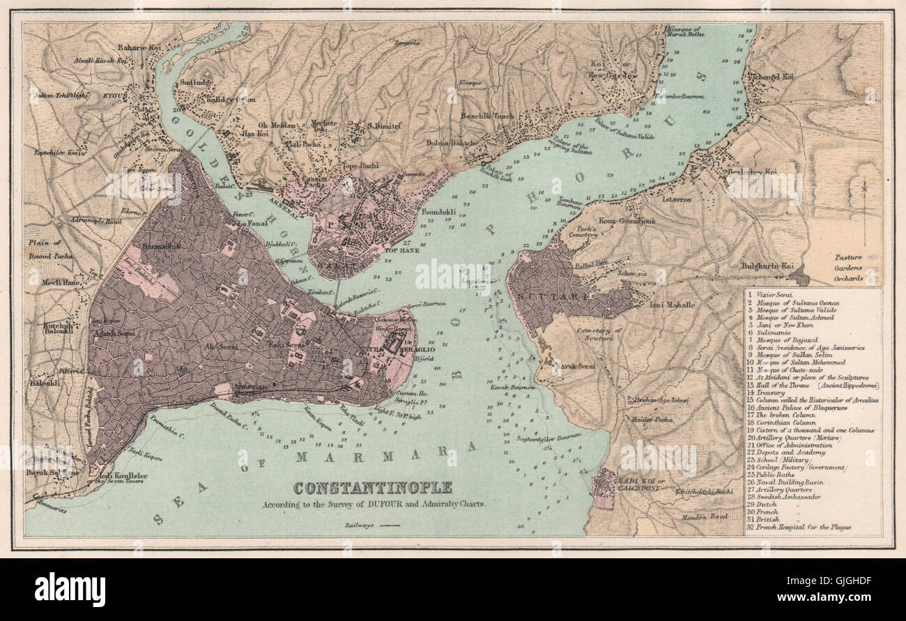Costantinopoli (Istanbul). La Turchia. Il Bosforo. Bartolomeo, 1886 ...