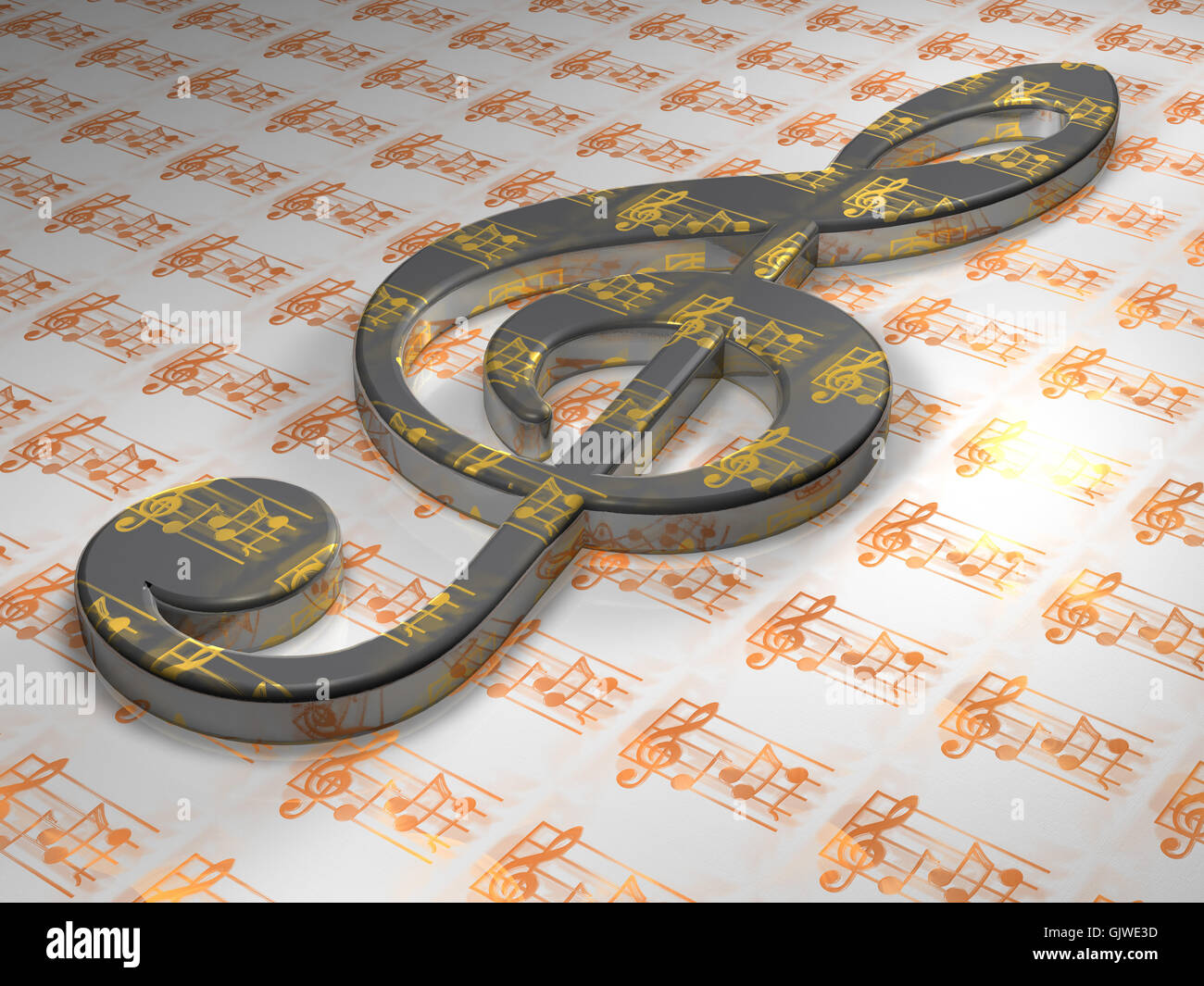 3d music notes immagini e fotografie stock ad alta risoluzione - Alamy