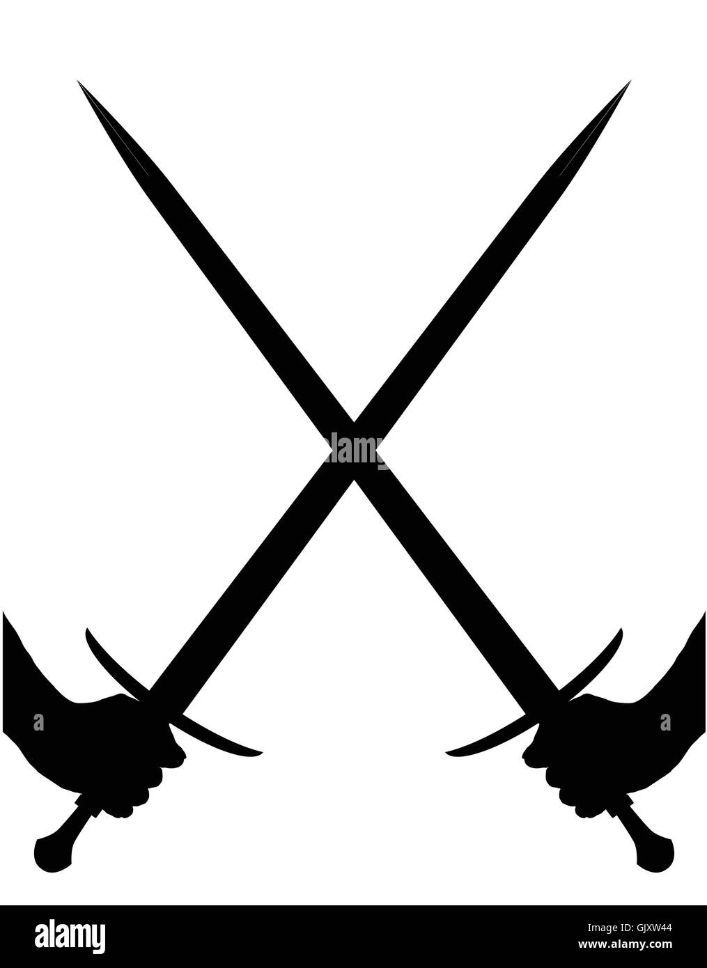 Spade incrociate Immagini Vettoriali Stock - Alamy