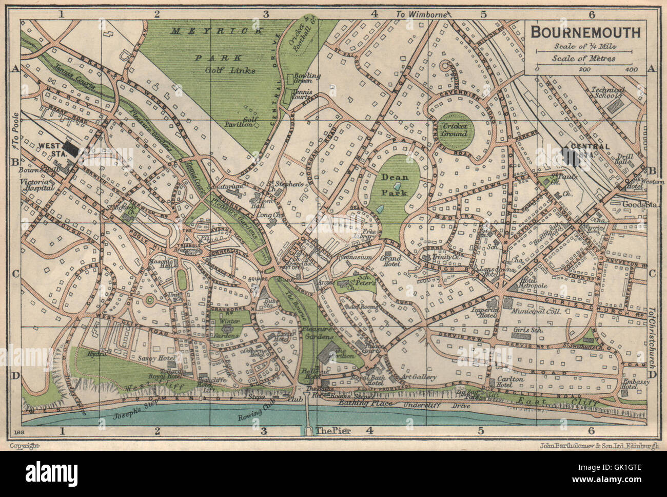Mappa di bournemouth immagini e fotografie stock ad alta risoluzione ...