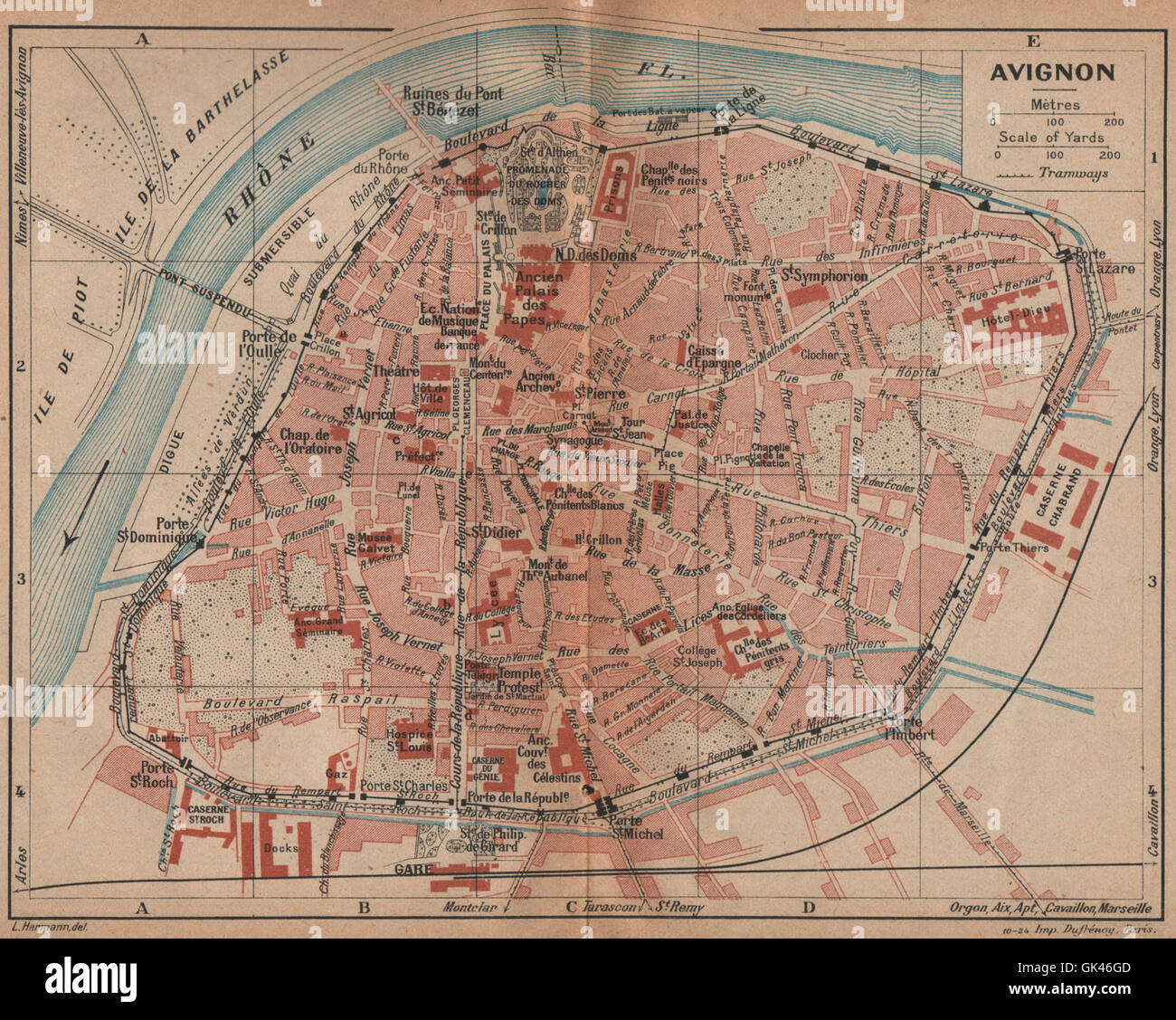 Mappa di avignone immagini e fotografie stock ad alta risoluzione - Alamy