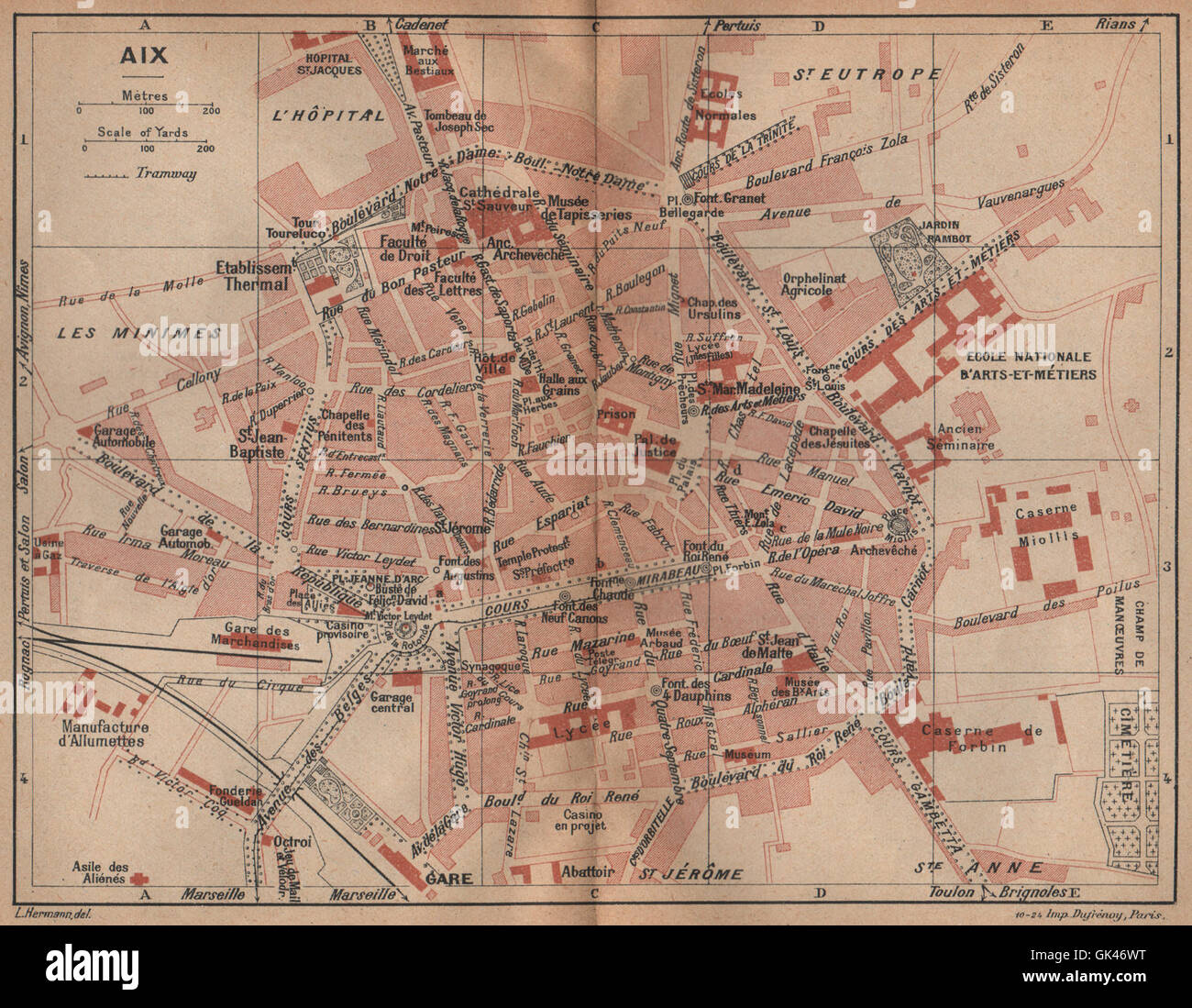 Mappa di aix en provence immagini e fotografie stock ad alta ...