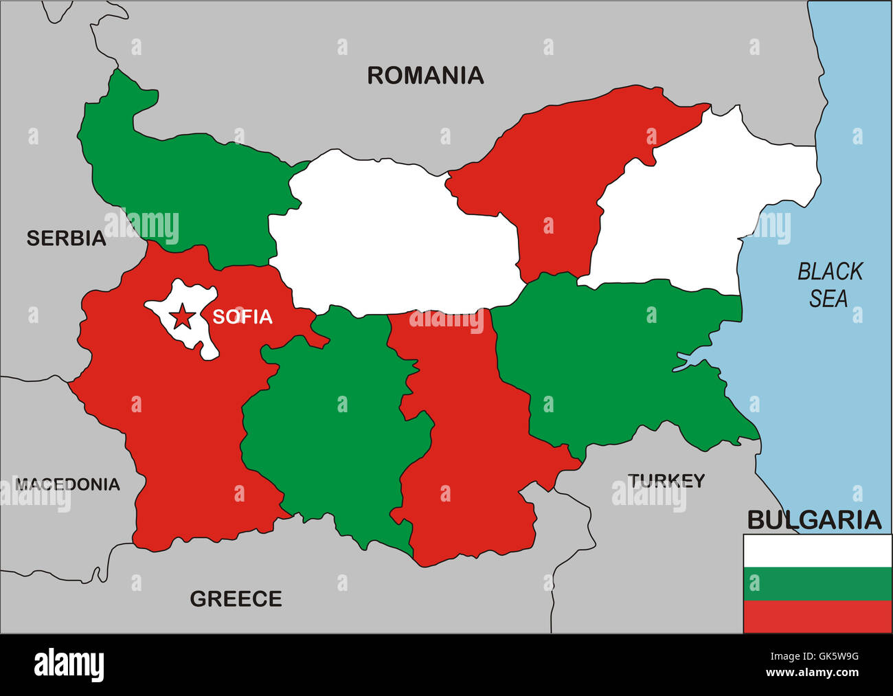 Mappa bulgaria immagini e fotografie stock ad alta risoluzione - Alamy