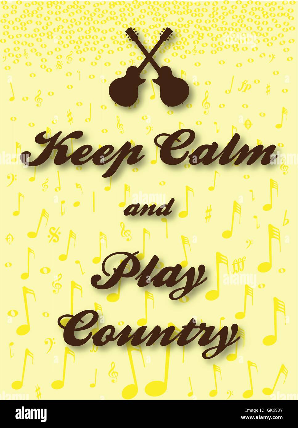 Country and western poster Immagini Vettoriali Stock - Alamy