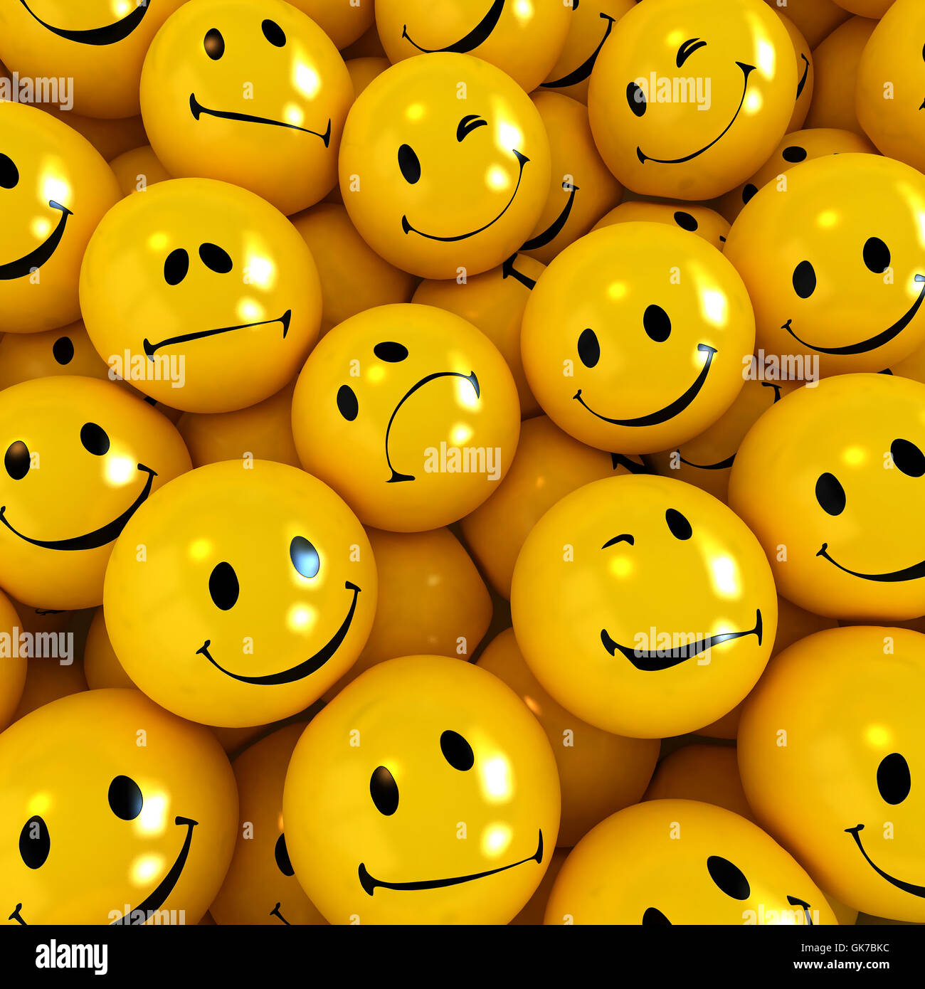 Smiley emoticon facial expression wink immagini e fotografie stock ad ...