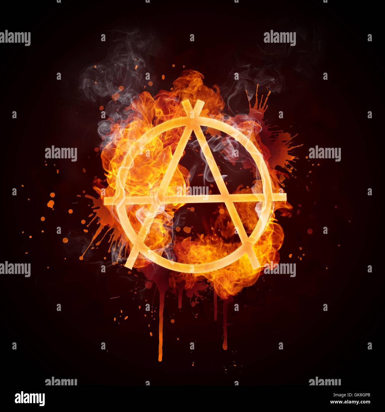 Sagoma simbolo di anarchia immagini e fotografie stock ad alta ...