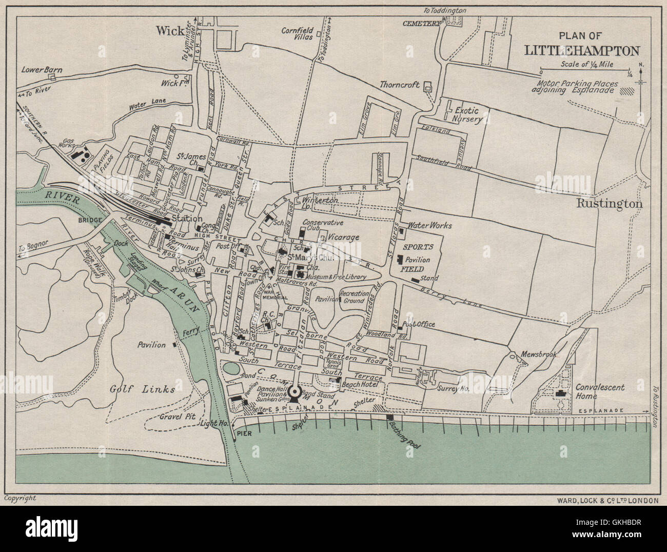 Mappa di littlehampton immagini e fotografie stock ad alta risoluzione ...