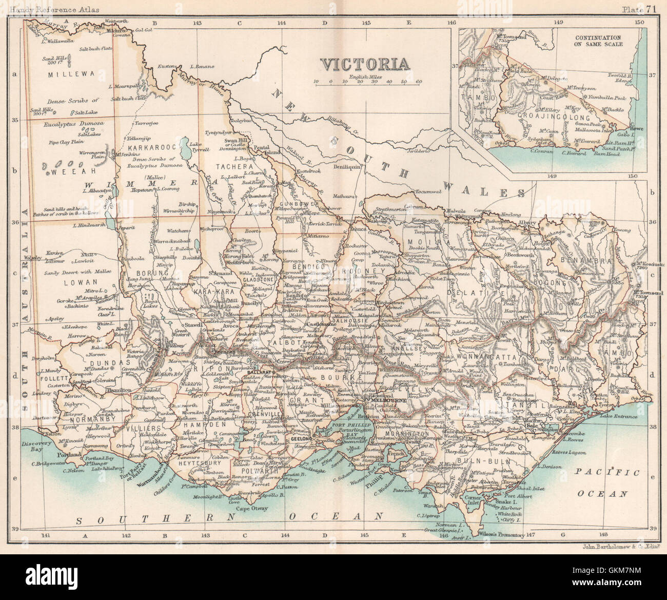 Mappa dello stato di victoria immagini e fotografie stock ad alta ...